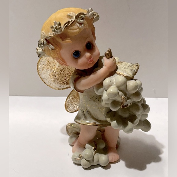 Art | Turtle King Corp Angel Girl With Wings And Bundle Of Grapes ...